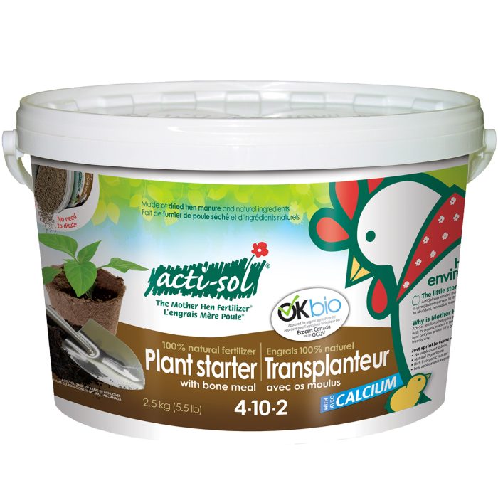 Acti-Sol Plant Starter Hen Manure Fertilizer with Bone Meal 4-10-2 (2 ...
