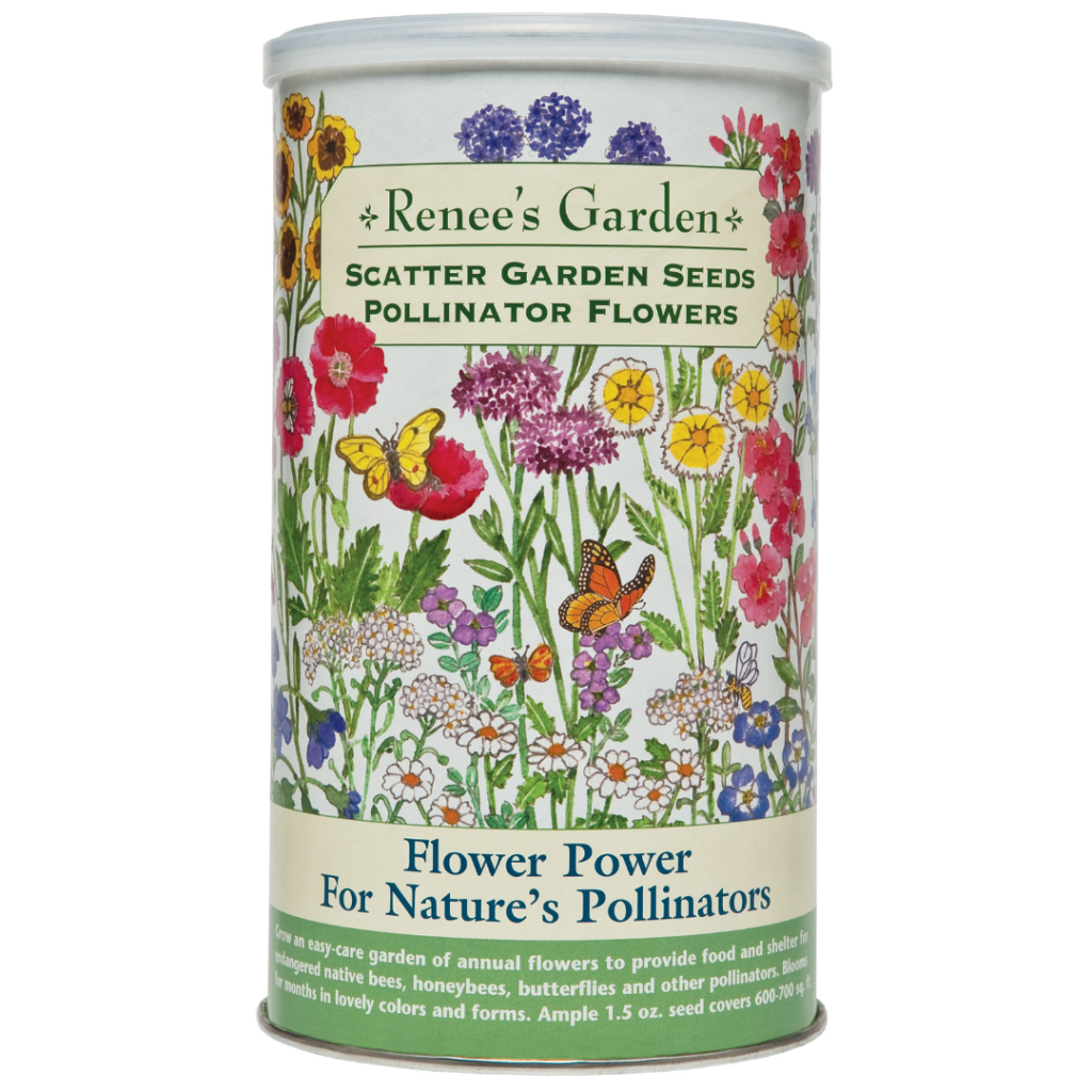 Renee's Garden Scatter Can - Flower Power for Nature's Pollinators ...