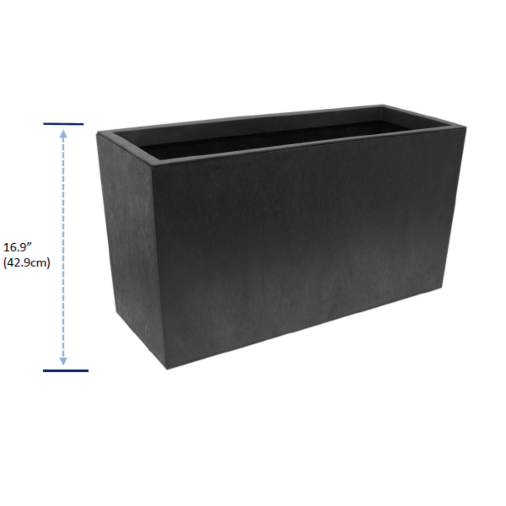 Tupelo 17" Trough Planter - TERRA Greenhouses