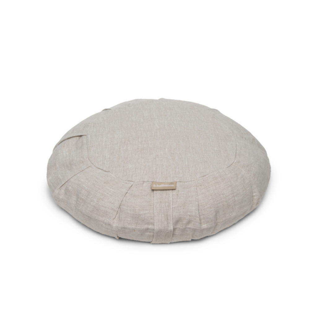 Linen Round Meditation Cushion - TERRA Greenhouses