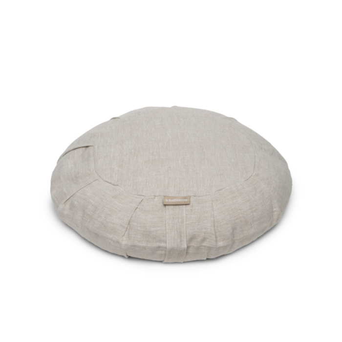 Linen Round Meditation Cushion - TERRA Greenhouses