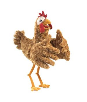 Folkmanis Hand Puppet - Chicken Puppet - TERRA Greenhouses