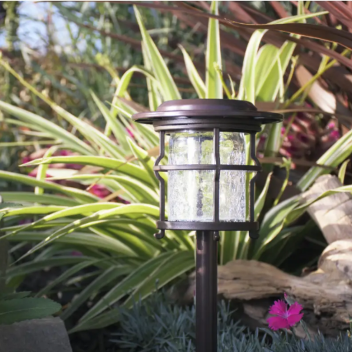 Solar Bronze Cage Pathway Light - TERRA Greenhouses